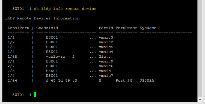 Using VMware and CDP information (HP and Cisco Switches) - vEducate.co.uk