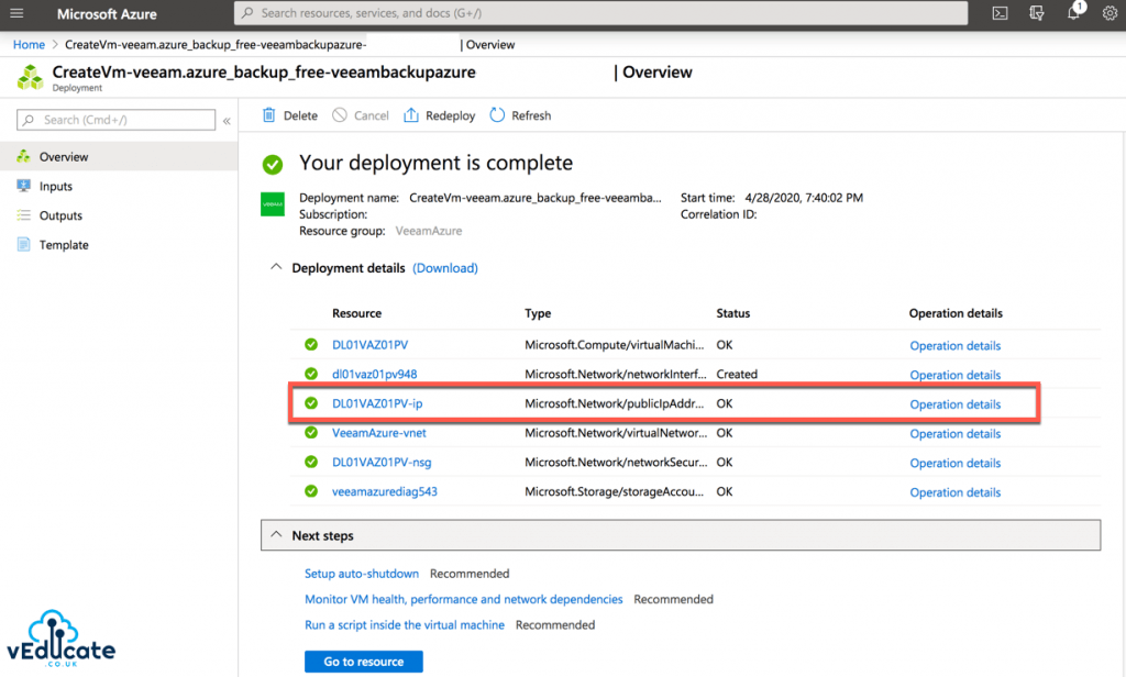 Veeam Backup for Microsoft Azure - Getting Started: Setting up the Infrastructure