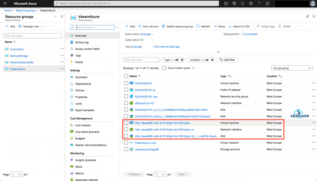 Veeam Backup for Microsoft Azure - Getting Started: Setting up the Infrastructure