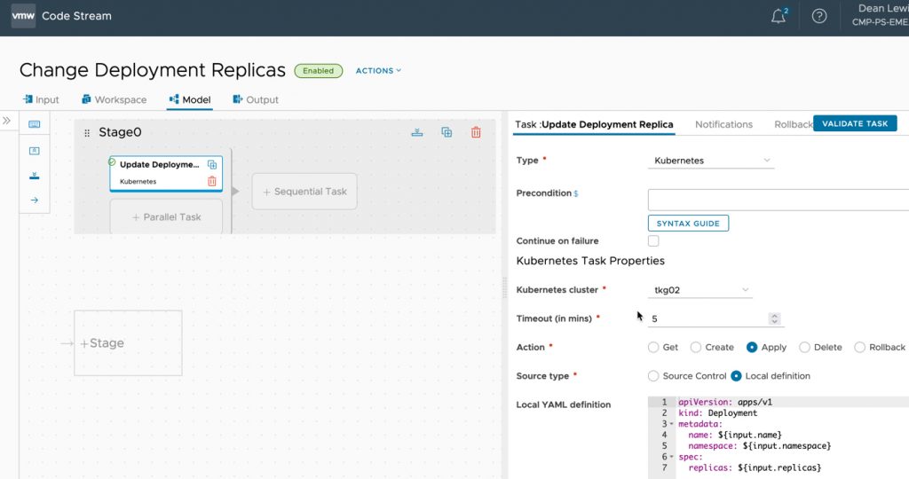 Using vRealize Automation Cloud Template to execute a pipeline