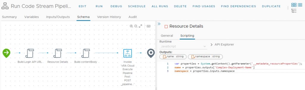 Using vRealize Automation Cloud Template to execute a pipeline