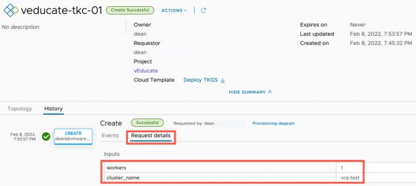Deploying vSphere with Tanzu Clusters using vRA and Cluster Plans